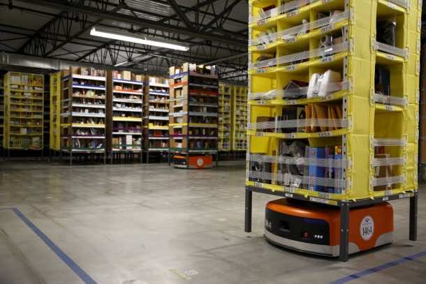 A Sneak Peak into Amazon's Warehouse Shows How Robots are Ta