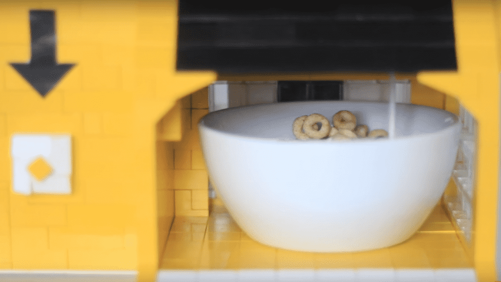 This Cute Cheerios Machine Made From Lego Serves You Breakfa