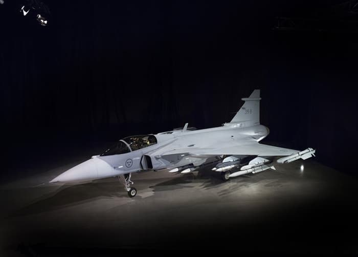 Sweden Rolls Out New Gripen E Jet fighter