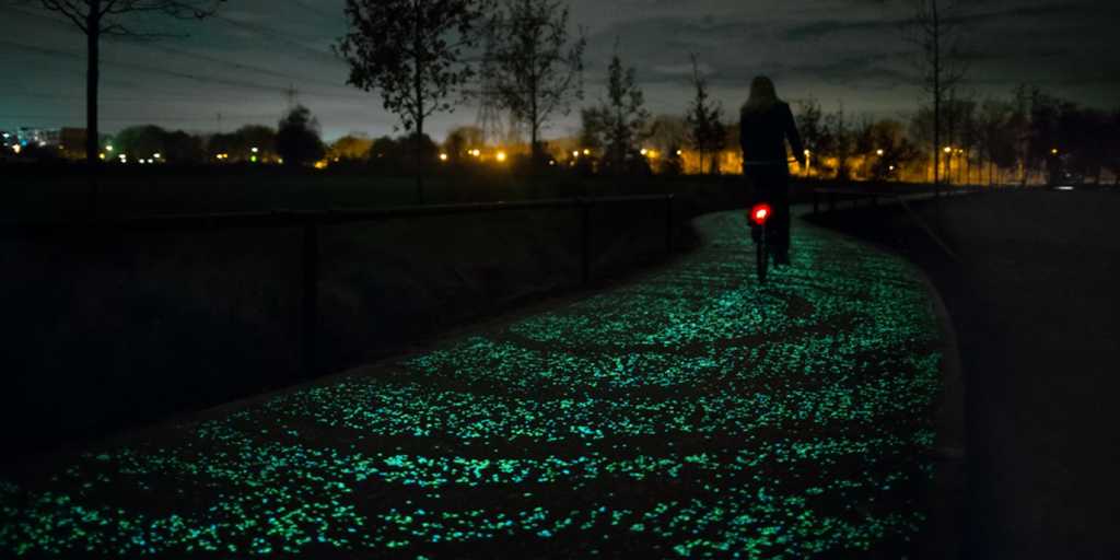 Who Needs Streetlights? Glow In The Dark Sidewalks Make Late