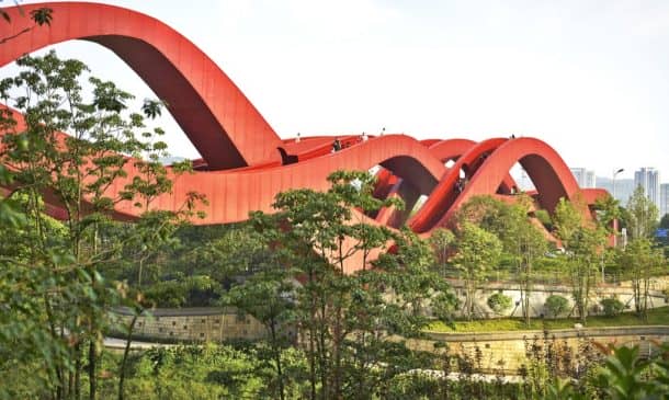 This Undulating Lucky Knot Bridge In China Is Now Open For P