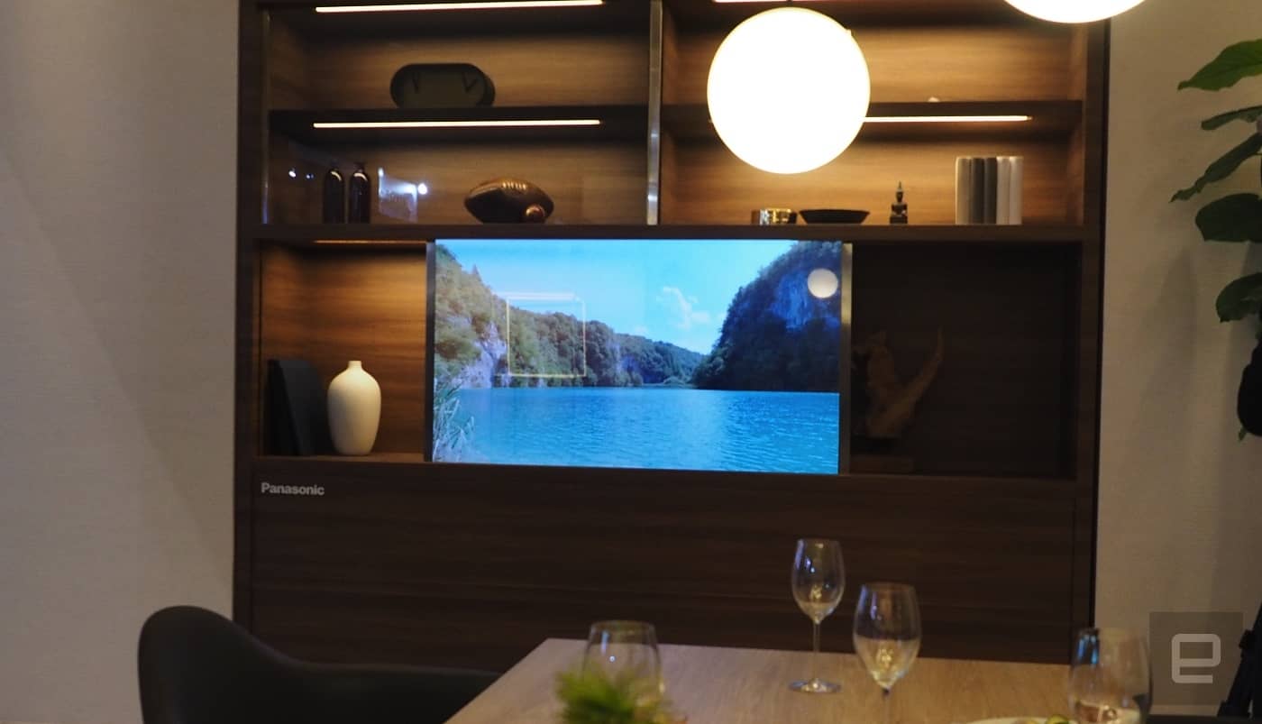 Panasonic's New "Invisible TV" Becomes Transparent When It I
