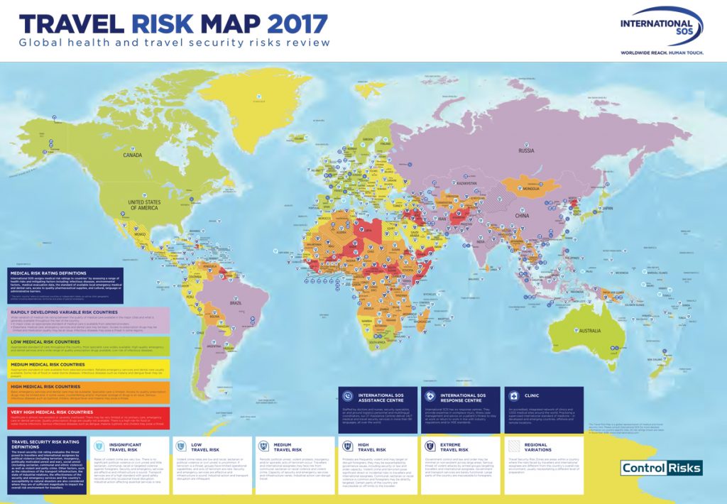 Plan Your Next Trip After Seeing This Travel Risk Map