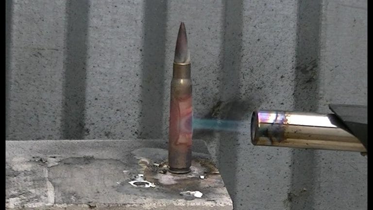 This Is What Happens When You Heat A Bullet With A Blow Torc