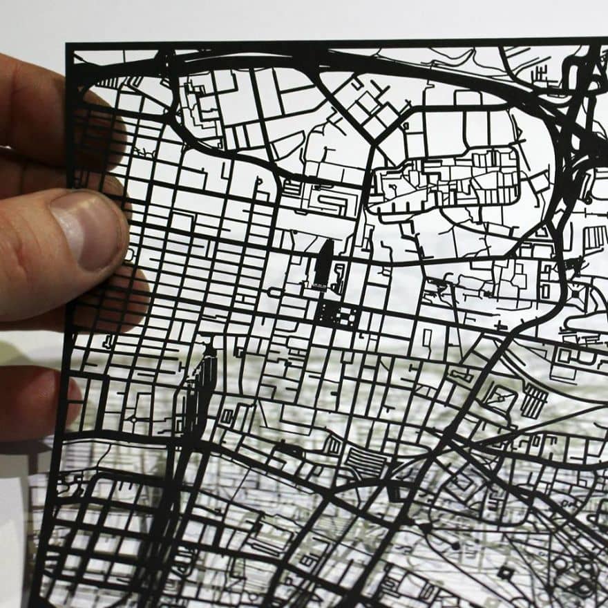 This Man Makes Stunning Maps Using Paper And A Scissor