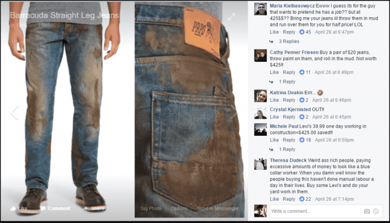 You can Now Buy This Pair Of Jeans Covered In Fake Mud For O