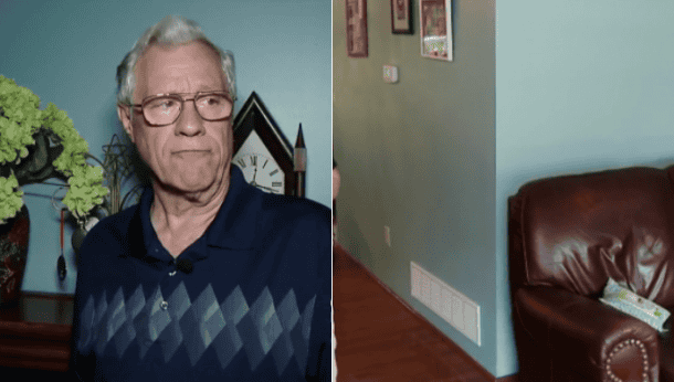 This Man Has An Alarm Clock Stuck In The Wall And It Has Bee