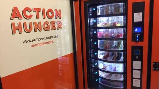 Action Hunger Vending Machine For The Homeless Goes Online I