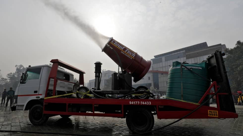 This Mist Cannon Is Being Used In Delhi To Fight Pollution