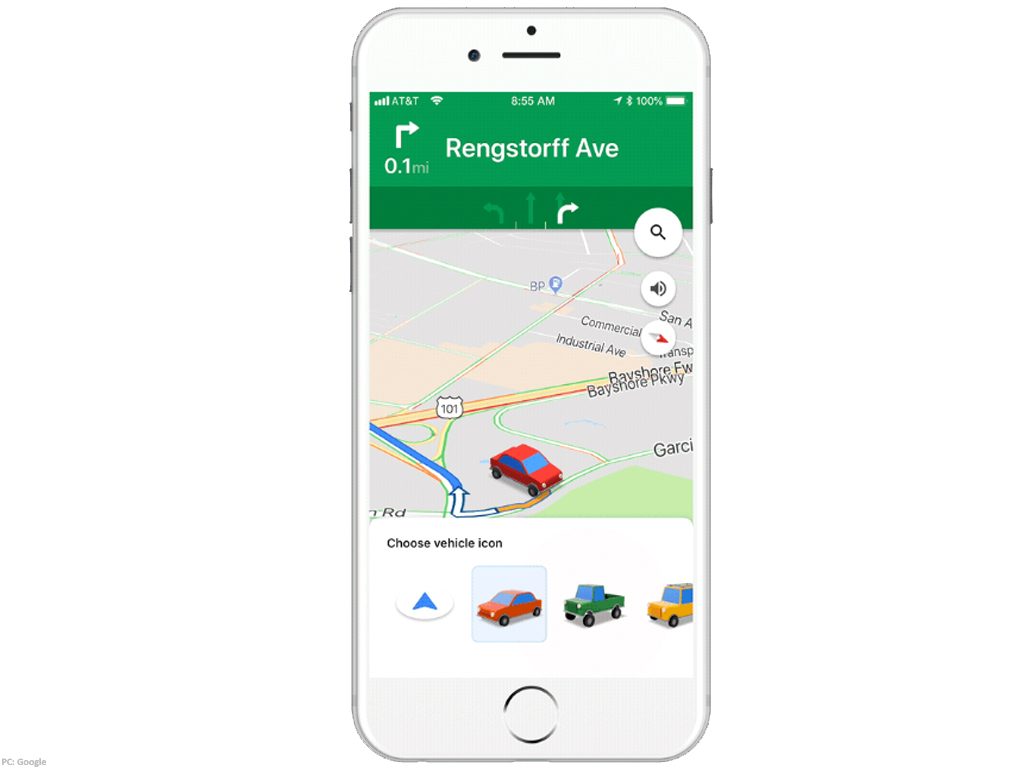 Google Maps Is Replacing Arrow Sign With A 3D Car Icon