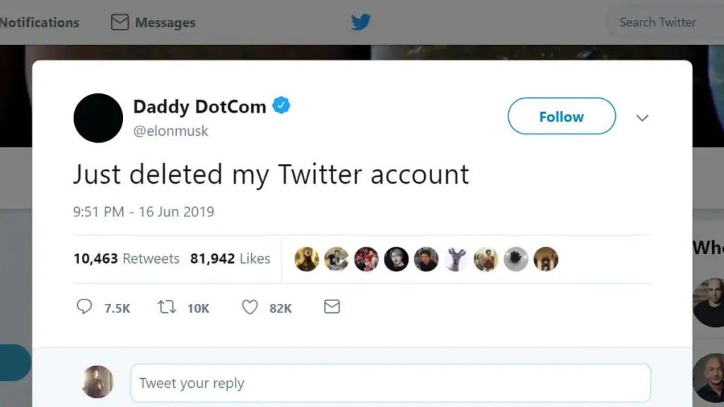 Elon Musk Deleted His Twitter Account Yesterday And We Want