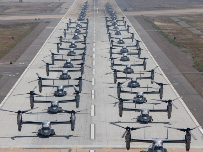 Witness The Elephant Walk As 43 US Marine Corps Aircraft Tak
