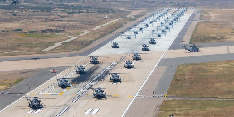 Witness The Elephant Walk As 43 US Marine Corps Aircraft Tak