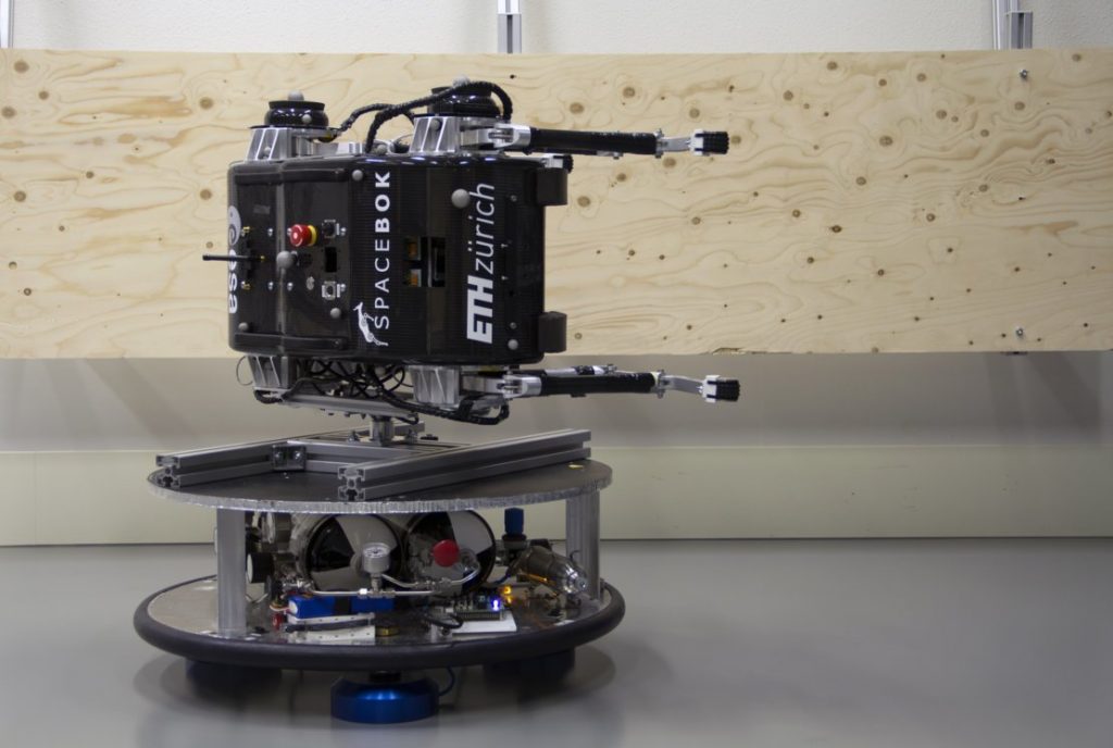 SpaceBok Robot Jumps Around To Travel In Low-Gravity Environ
