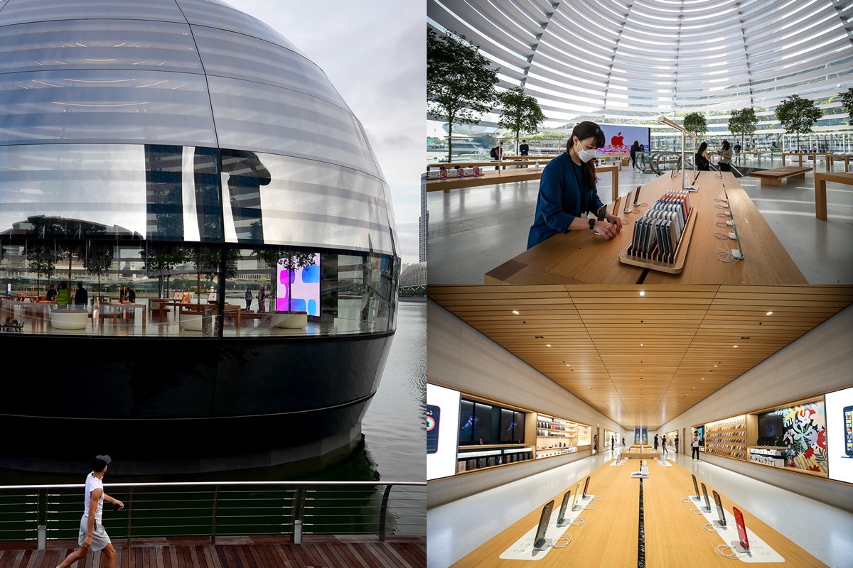 Apple's New Futuristic Store Floats On Water