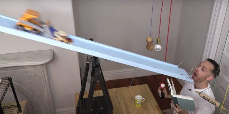 Guy Makes A Crazy Rube Goldberg Machine For Making Sandwiche