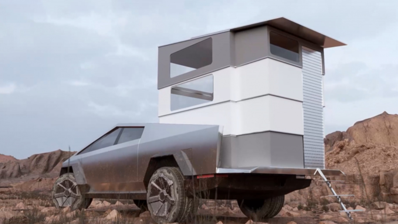 The RV Attachment For The Cybertruck Has Already Reached $10