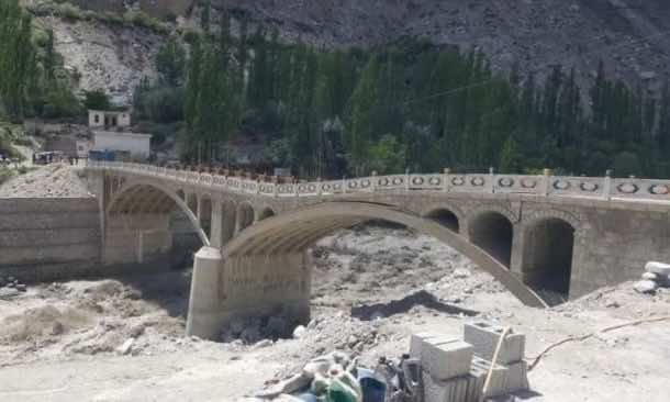 Footage Shows Concrete Bridge In Pakistan Getting Washed Awa
