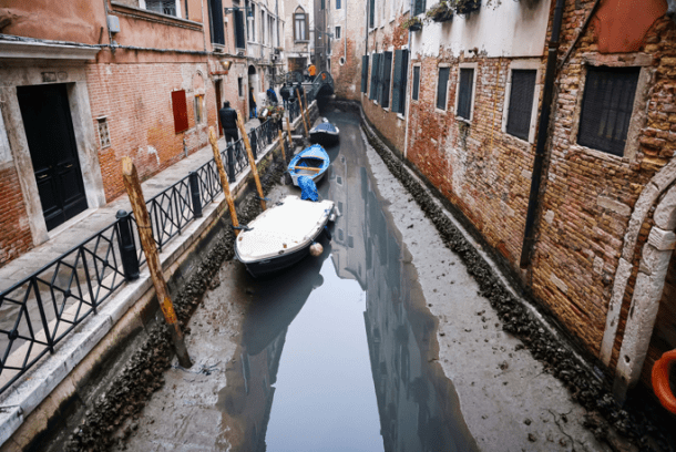 New Pictures Show Venice With Its Canals Drained - And It Lo