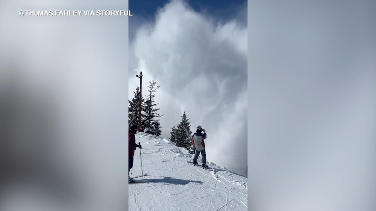 Terrifying Video Shows Huge Avalanche Coming Straight Toward