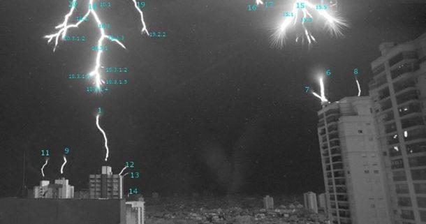 Amazing Video Shows Lightning Shooting Up From Buildings Int