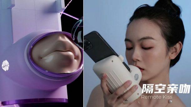 This High-Tech Fake Mouth Allows You To Kiss Your Partner Fr