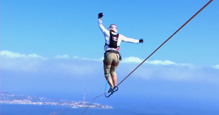 Watch A Daredevil Attempt A 2-Mile-Plus Slackline From Italy