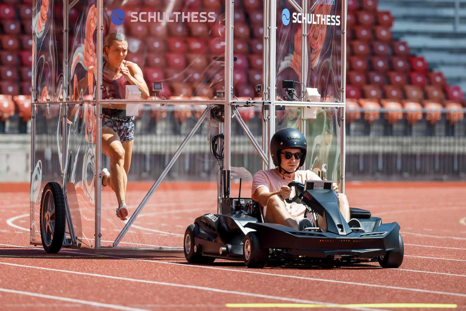 This New Air-Deflecting Shield Allows Athletes To Run Like T
