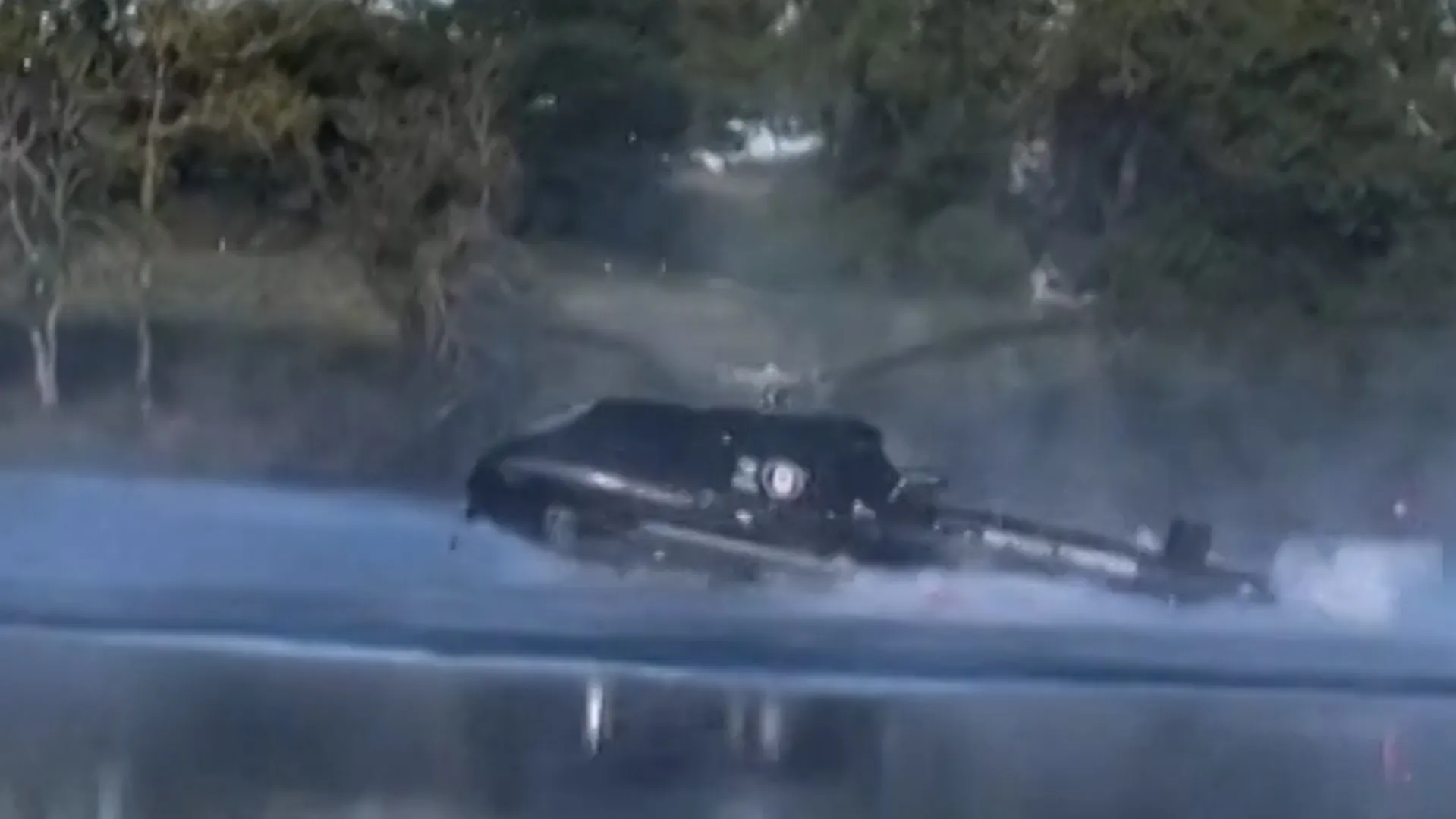 Helicopter Crashes Into Pond In France While Trying To Colle
