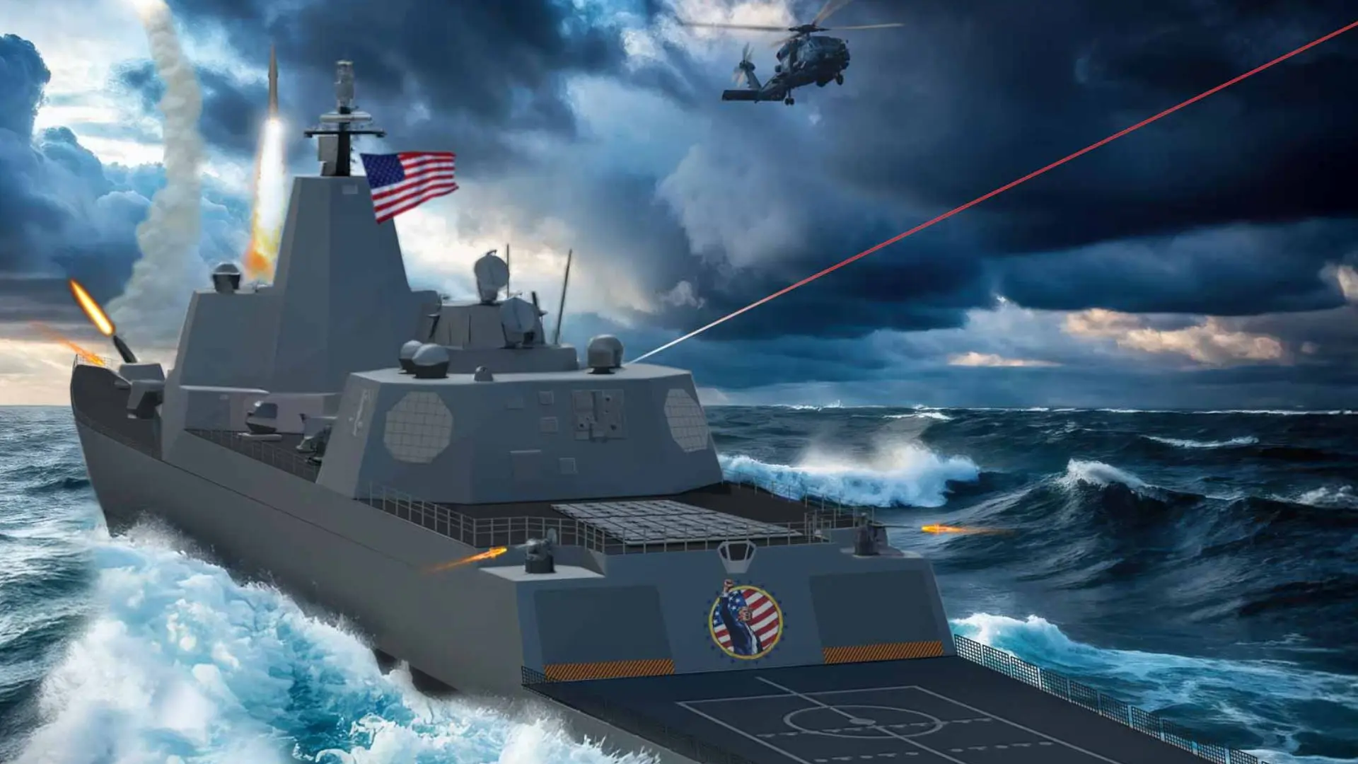 Donald Trump Pitches 30,000-Ton ‘Trump-Class’ Laser-Arme