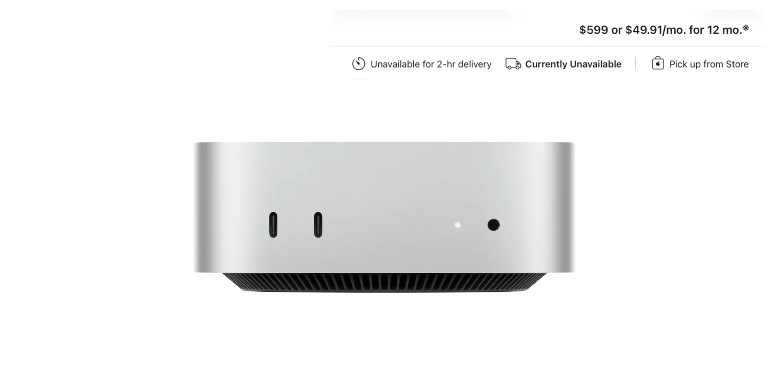 Apple's Cheapest Mac Is Now Completely Out Of Stock Amid Sup