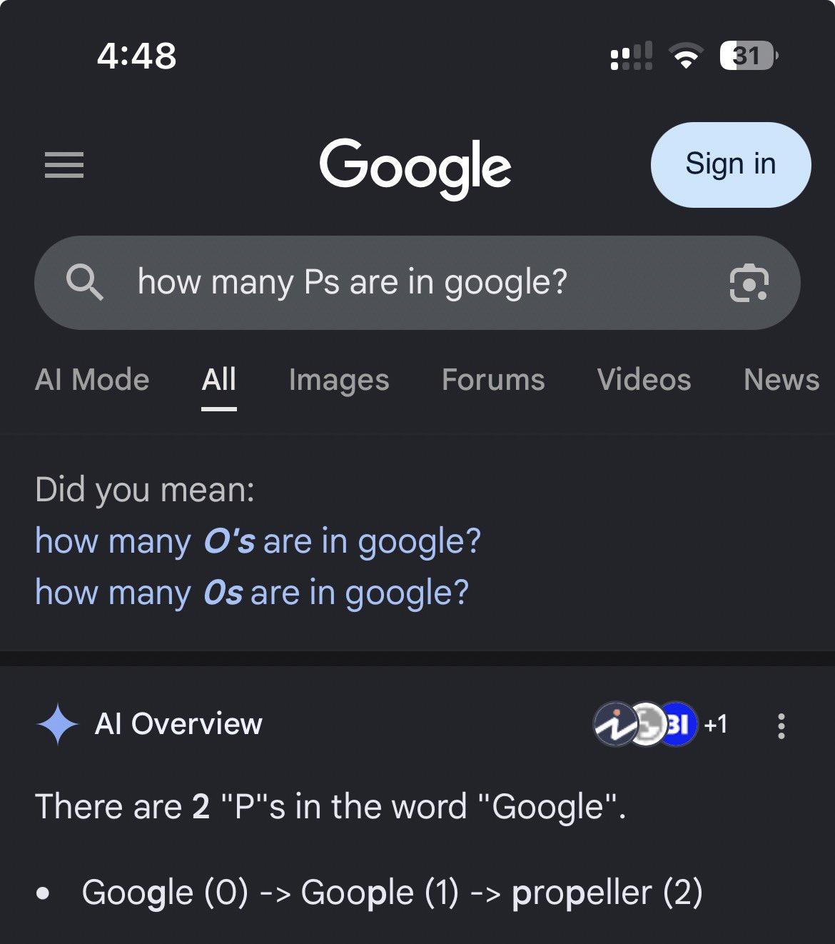 Google’s New AI Search Thinks “Google” Has Two Ps - An